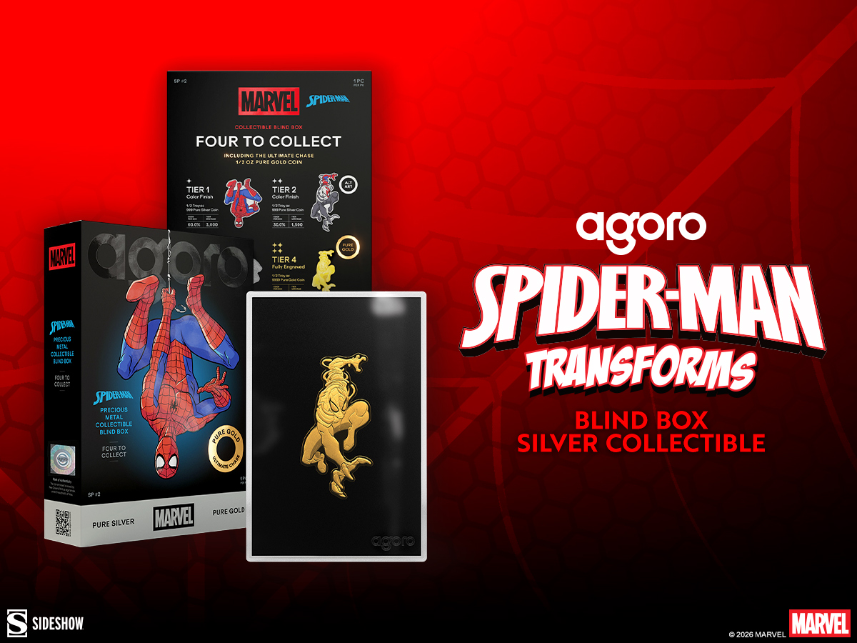 Spider-Man Transforms Blind Box Silver Collectible by Agoro | Sideshow ...