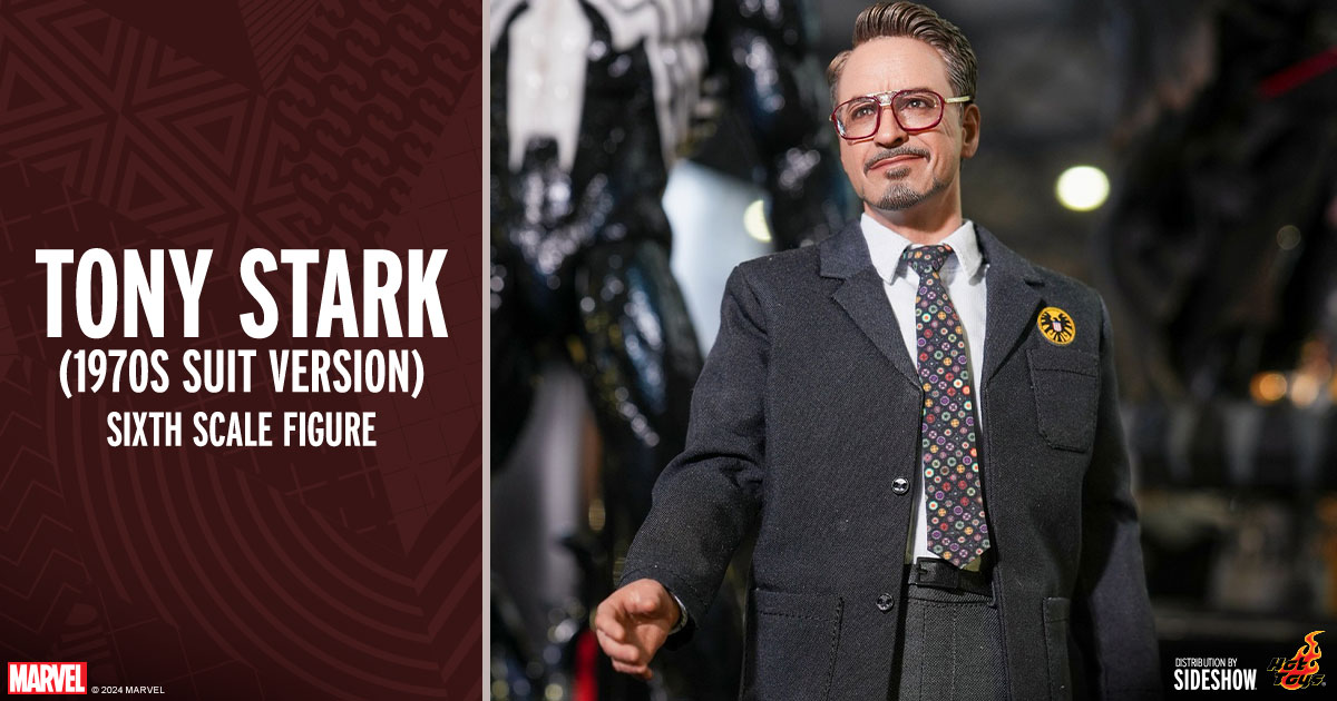 Tony Stark (1970s Suit Version) Sixth Scale Figure from Hot Toys ...