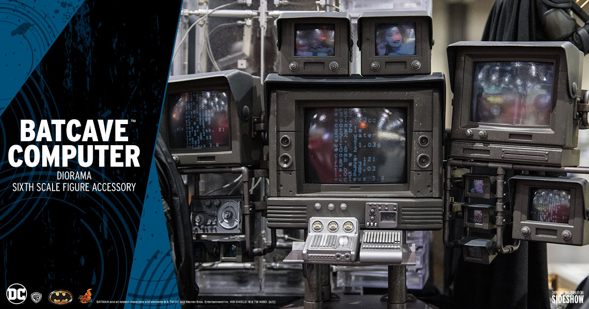 Batcave Computer Diorama Sixth Scale Figure Accessory | Sideshow ...