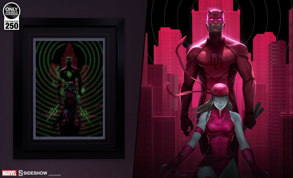 Daredevil & Elektra Fine Art Print | Sideshow Collectibles