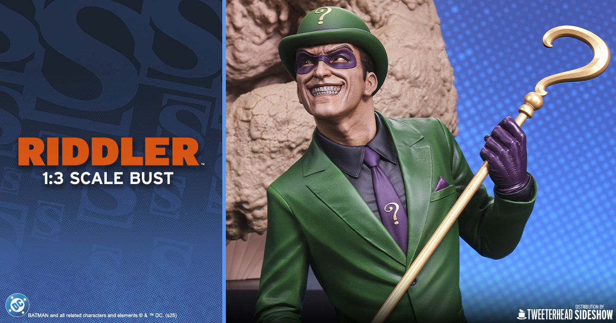 Riddler 1:3 Scale Bust by Tweeterhead | Sideshow Collectibles