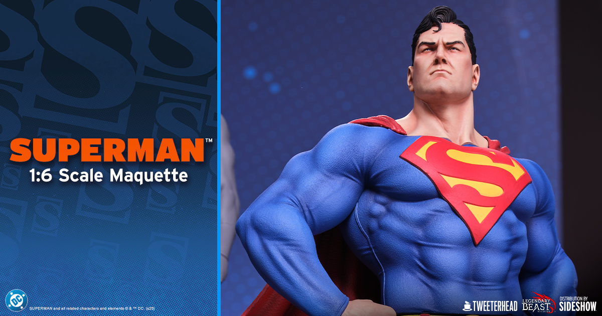 Superman Sixth Scale Maquette by Tweeterhead | Sideshow Collectibles